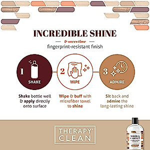 Therapy Furniture Polish & Wood Cleaner Kit 16 oz. Cabinet and Table Restorer