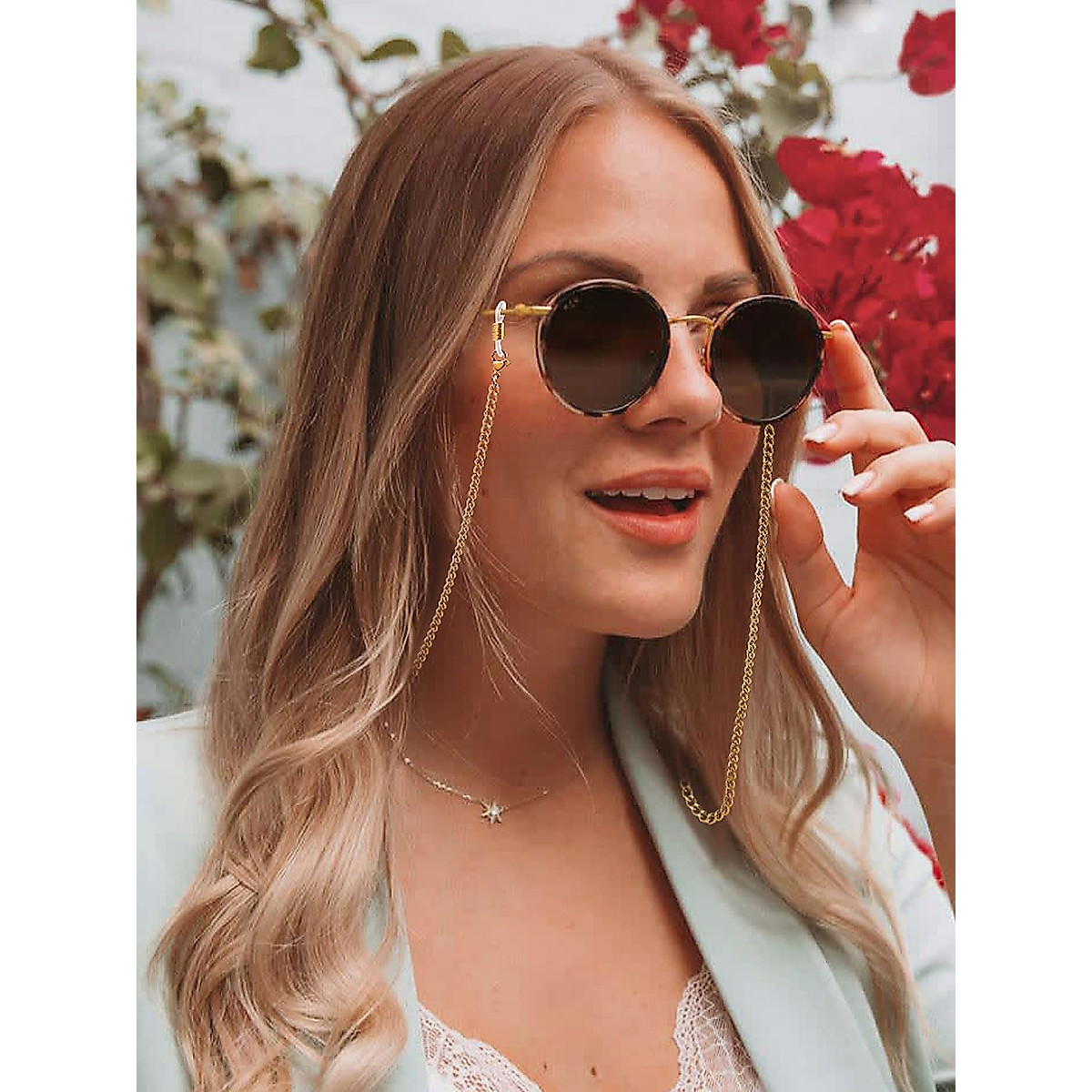 Eyeglasses Chains for Men Gold Plated Sunglasses Chain Women