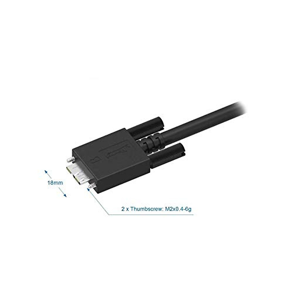 Newnex USB 3.0 A/M to Micro B/M with Dual Screw Lock Cable, 3m (10 ft.), SuperSpeed Supported, USB3 Vision Camera Compatible