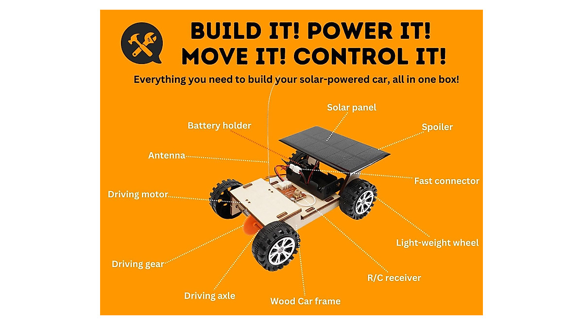 Pica Toys Solar-Powered Car V300 - Fun STEM Kit