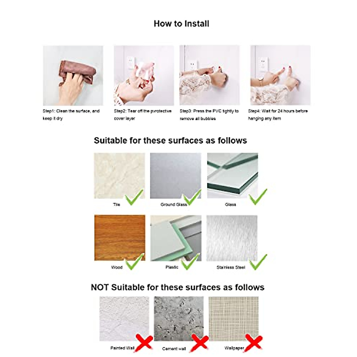 Adhesive Hooks for Hanging Heavy Duty, Transparent Wall Storage Organizer for Kitchen Bathroom, 13 lbs(Max) Tools Free Self Adhesive Utility Hook, Style2 6 Pack