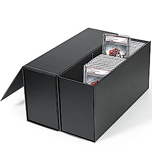 PSA Graded Card Storage Box, PSA Graded Card Storage Holder Container Toploader Box - 2 Pack