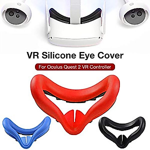 NUMONE VR Face Cover and for Oculus Quest 2, Silicone Eye Pad Compatible for Oculus Quest 2 VR Sweatproof Lightproof Silicone Cover Eye Pad