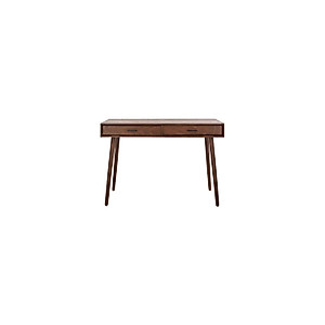 SAFAVIEH Home Collection Hawthorn Distressed Grey 3-Drawer Computer Table Office Desk DSK5708C, Brown