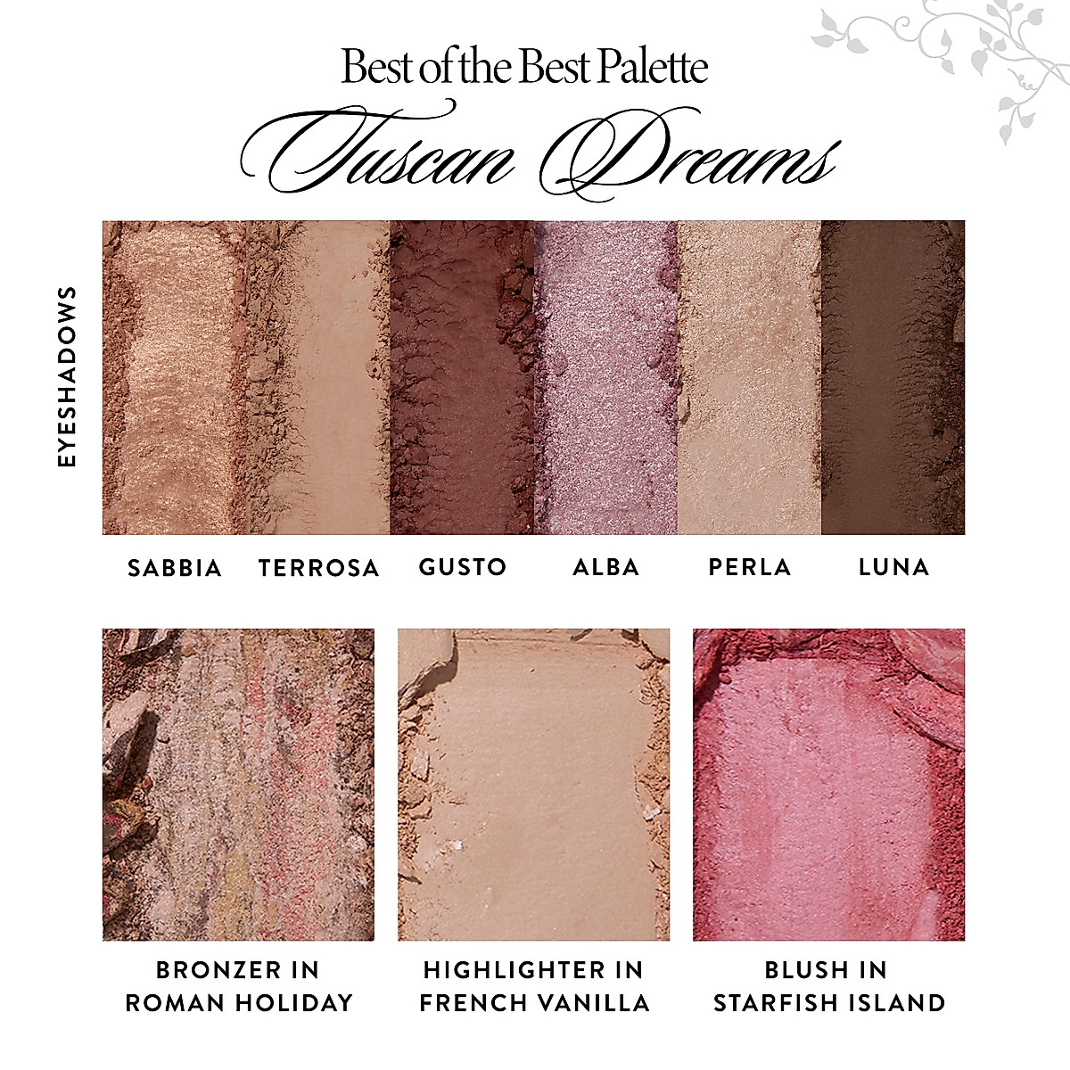 LAURA GELLER NEW YORK The Best of the Best Baked Palette - Tuscan Dreams - Full Size - Includes Bronzer, Blush, Highlighter and 6 Eyeshadows - Travel-Friendly