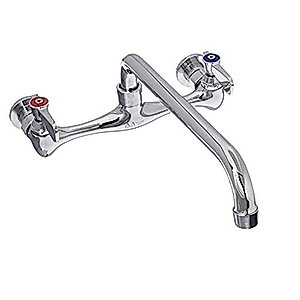 GSW AA-712G Wall Mount Commercial Duty No Lead Faucet w/12" Swivel Spout