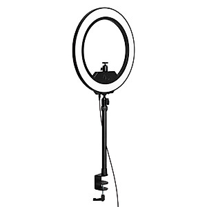 Elgato Ring Light - Premium 2500 lumens Light with desk clamp and ball mount for Streaming, TikTok, Instagram, Home Office, Temperature and Brightness app-adjustable on Mac, PC, iOS, Android