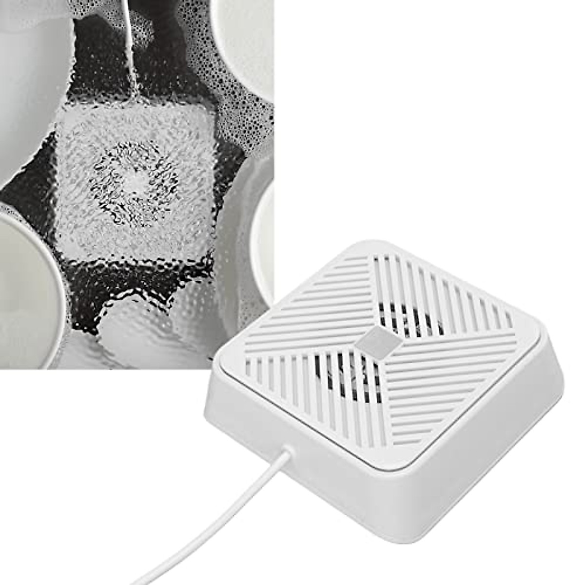 Sink USB Dishwasher, DC Input 5V Non Leakage USB Dish Washing Machine Portable for Household(White)