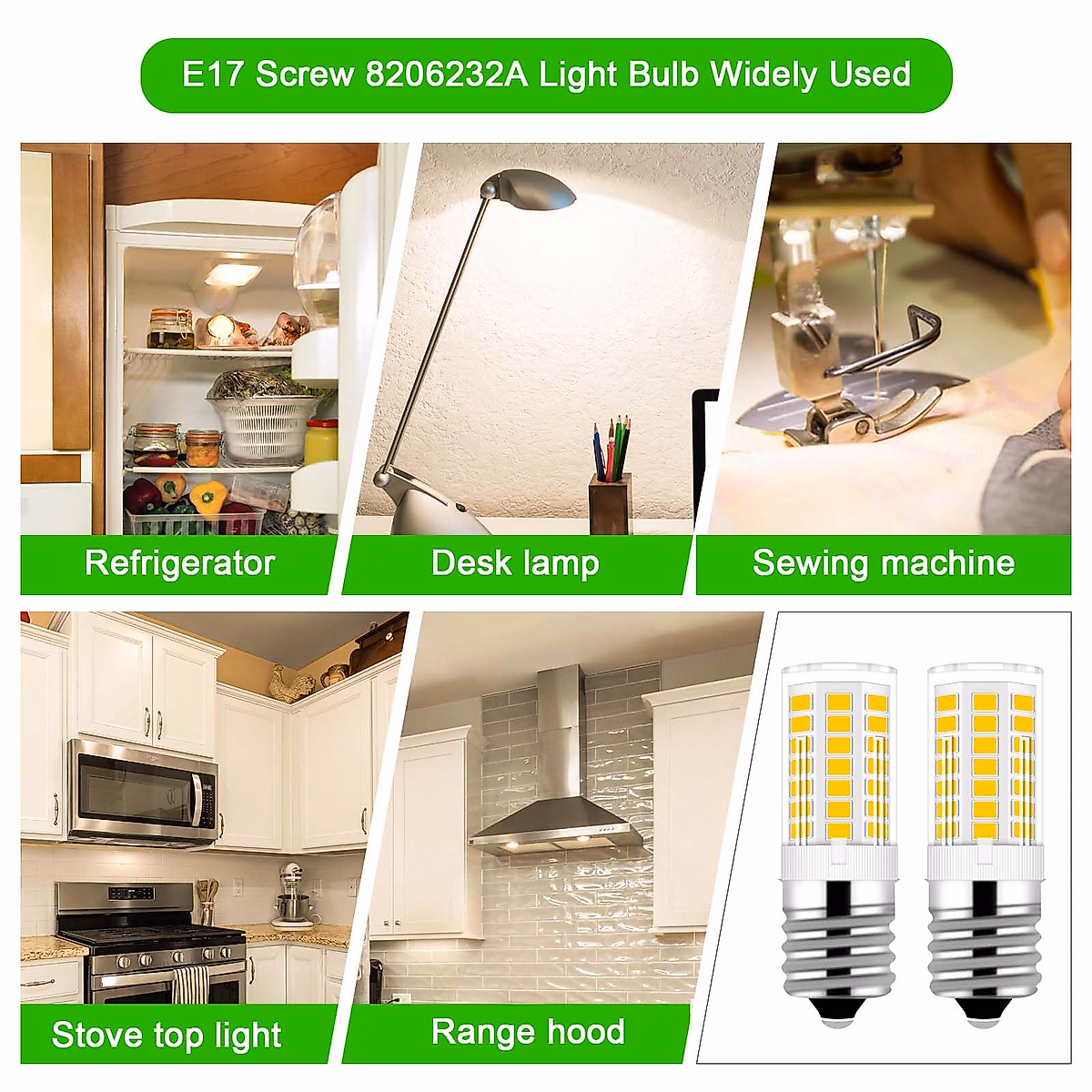 TZLONMFG KEI D28x kel 2816x Refrigerator Bulb 3W E17 LED Fridge Light Bulb Kei 125v 40W Appliance Bulbs, 5304522314 5304517886 Natural White 4000K 100V-265V Fridge Lamp, 2-Pack