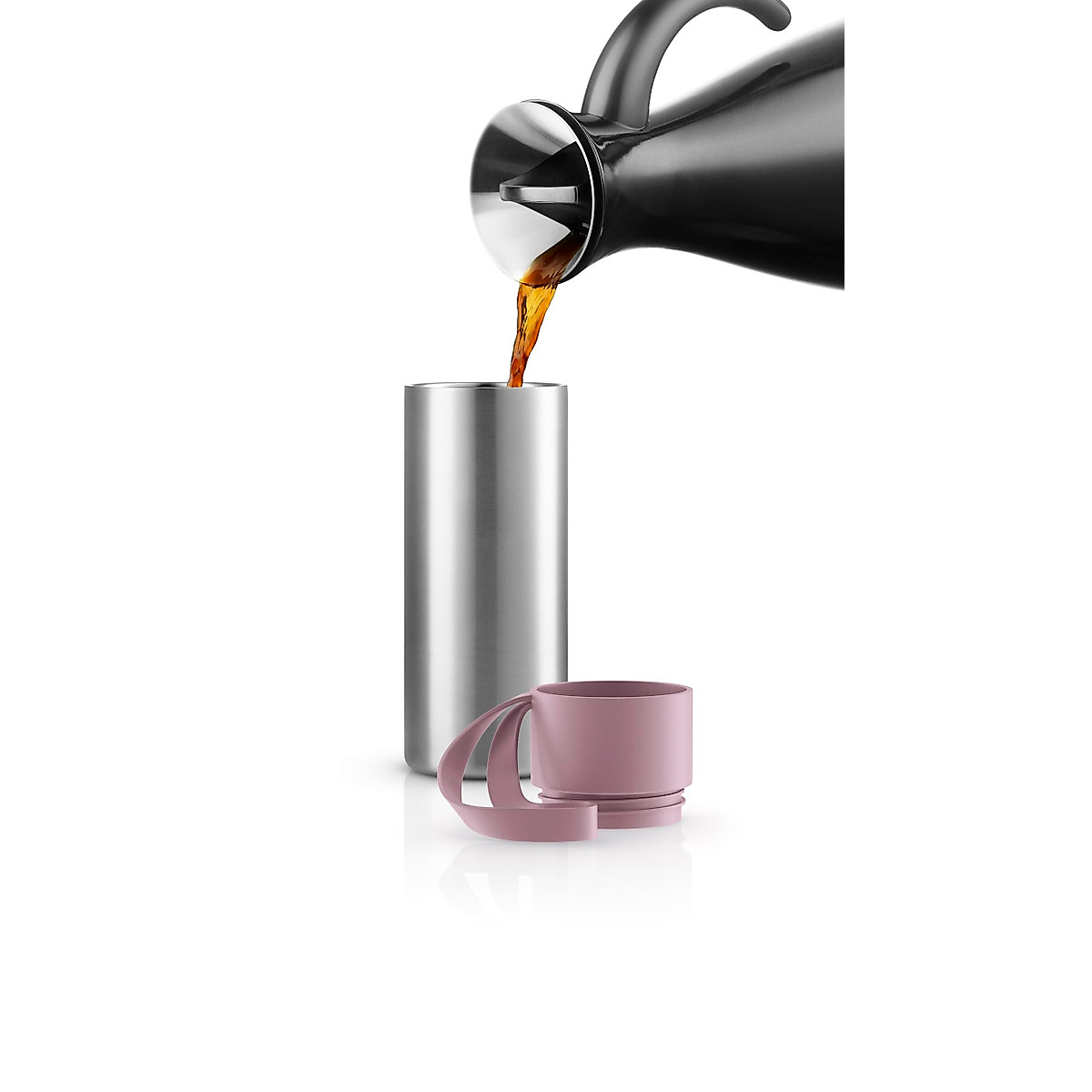 Eva Solo | To Go Cup 12oz | Double walled thermo cup with vacuum | Danish Design, Functionality & Quality | Nordic rose