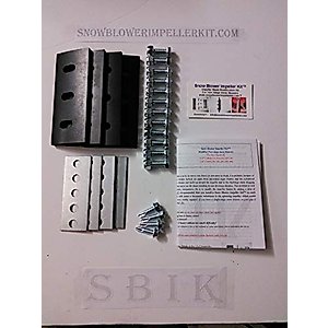 Snow Blower Impeller Kit 1/4" 4-Blade Universal - Modifies 2-Stage Machine