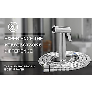 HQJUN Spray, Multifunctional Hand-held Bidet Spray, Bathroom Diaper Shower, Hose and Accessories - Bidet Hand-held Toilet Sprinkler with Dual Spray Function(Silvery)
