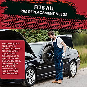 For 2005-2022 Ford F450SD F550SD 19 Inch Gray Painted Steel Rim - OE Direct Replacement - Road Ready Car Wheel