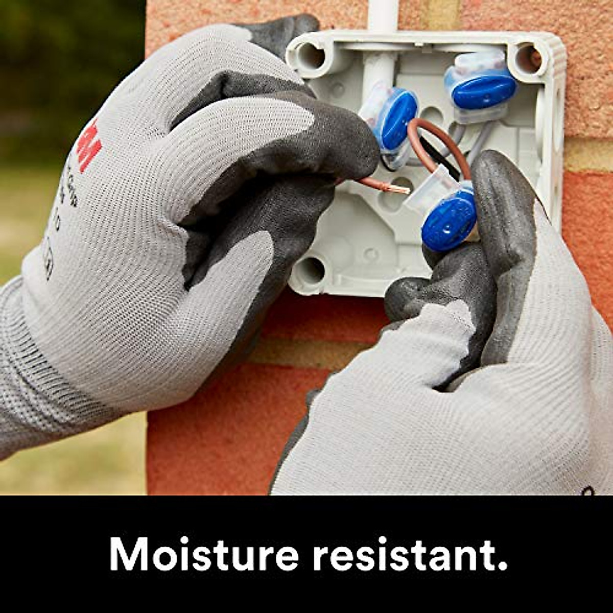 3M Scotchlok Electrical IDC (Insulation Displacement Connector) 314-BOX, Pigtail, Self-Stripping, Moisture-Resistant, Blue, 22-14 AWG (solid/stranded), Pack of 50