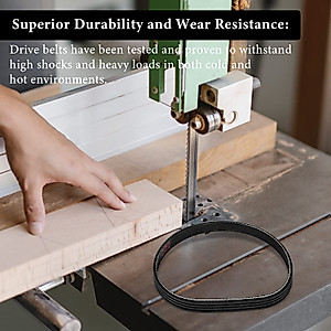 Etotel Bandsaw Drive Belt 1-JL22020003 for Sears Craftsman 10 Inch Table Band Saw Motor Sanding Rubber Belt Replacement Parts 119.214000 124.214000 351.214000-1 Pack