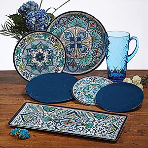 Cerified International Talavera 5-Piece Melamine Salad/Serving, Set, Multicolored