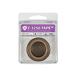 EMI Shielding Protection Cloth Tape - Ni/Cu/Polyester Taffeta Fabric w/Adhesive - Z-3250 Tape - 1" Wide & 60" Long (Nickel/Copper/Polyester Woven Fabric Cloth)