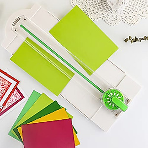 12-Shapes in 1 Craft Paper Edge Cutter,Paper Dial Trimmer Dial Trimmer With Measurements Paper Cutter Machine for Scrapbooking Decorative Wave Edges Cutting Tool Zig Zag Cutting Tool for Photo Card
