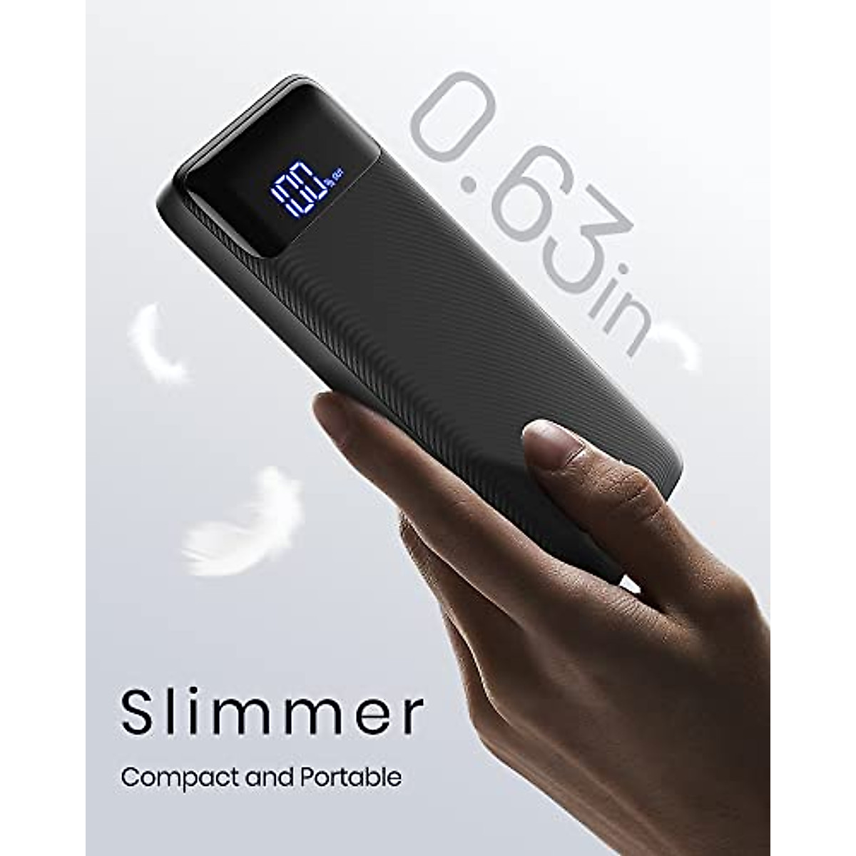 GETIHU Portable Charger, 3A High Speed 10000mAh LED Display USB C Power Bank, Tri-outputs Battery Pack with Flashlight Compatible with iPhone 14 13 12 11 Pro Samsung S22 Google LG iPad [2023 Upgraded]