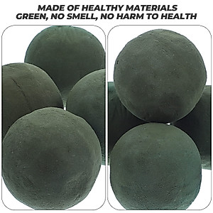 6 Pcs Flower Round Brown Dry Floral Foam Blocks for Wedding Birthdays Decorations 3.54 inch