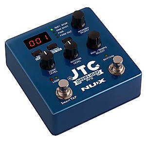 NUX JTC PRO Drum Loop PRO Dual Switch Looper Pedal 6 hours recording time 24-bit and 44.1 kHz sample rate