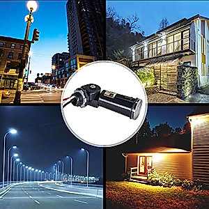 2 Pack Photocell Light Sensor Switch, Swivel Mount, 120-277V AC, Dusk to Dawn Security Light Detection, Hardwired, UL Listed, Photocell Light Control for LED Post Light, Wall Pack, Shoebox Lights