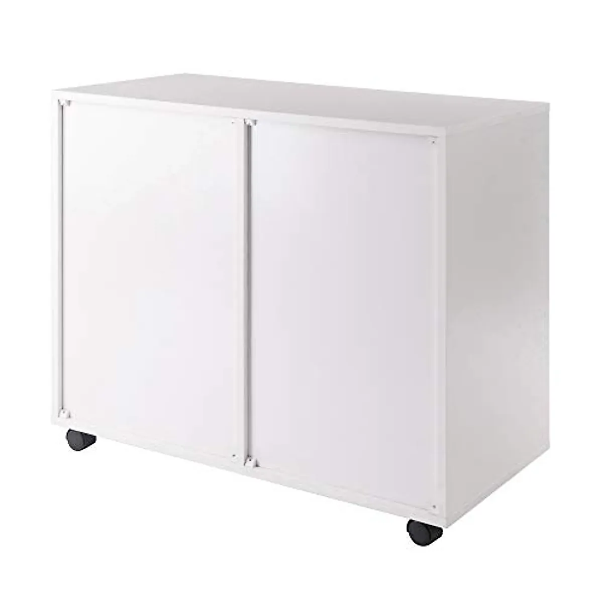 Winsome Halifax Storage Mobile Cabinets, 2 Doors, 4 Drawers, for Home Office, White
