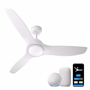 Promounts Modern All Seasons 52" Smart Ceiling Fan with Reverse Airflow, Led Lights, 3 Blades, 3 Color Temperatures, 6 Speeds, Voice App Control Compatible with Alexa/Google for Office and Home