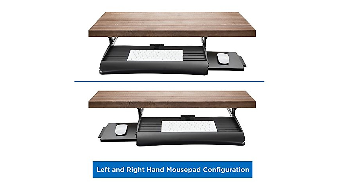 Mount-It! Sliding Under Desk Keyboard Drawer w/ Mouse Platform