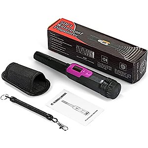 INKBIRDPLUS Metal Detector Pinpointer with LCD Display, Handy High Performance Metal Detector Metal Reader in 3 Alarm Modes, IP68 Metal Detecting Pinpointer Waterproof 50Ft Depth for Adults and Kids