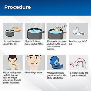 DAVV Mouth Guard for Clenching Teeth at Night, Upgraded Night Guards for Teeth Grinding, Professional Mouth Guard for Grinding Teeth, Stops Bruxism and Teeth Clenching with Travel Hygiene Case (4)