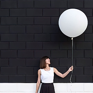 24 inch Large Round White Balloons 10 Pack Thick Big jumbo Latex Balloons Giant oversized Balloon for wedding anniversary Birthday Engagement Party Decorations