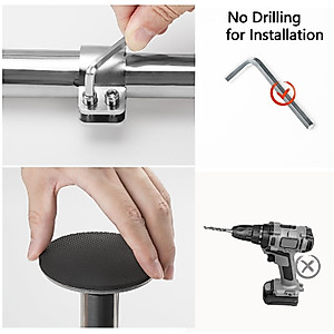 Eapele Undermount Sink Brackets, Adjustable Stainless Steel Undermount Sink Support , Heavy Duty Repair System Kit for Kitchen or Bathroom（16.8"-29.5"）