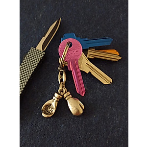 Dual Pack Martial Art Boxing Gloves Metal Oxide Color Key Chain Keyring Fight Club Cage Fight Accessory