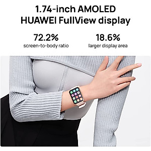 HUAWEI Watch FIT 2 Smartwatch, 1.74-inch Display, Bluetooth Calling, Up to 10 Days Battery Life, Quick-Workout Animations - (Pink)