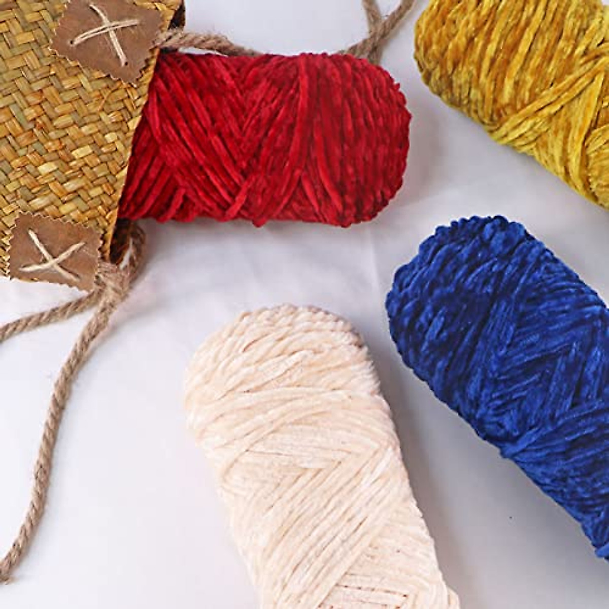 1ball=100g Velvet Yarn Soft Protein Cashmere Yarn Silk Wool Crochet Knitting Yarn Cotton Baby Wool DIY Sweater