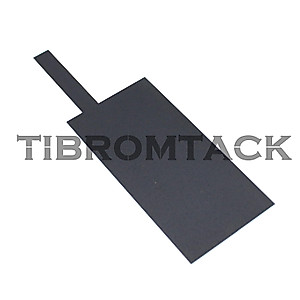 TIBROMTACK Titanium Electrode, Ruthenium Coated Titanium Anode Plate 4 x 2 x 0.02 Inches for Electrochemical Applications and Swimming Pool Cleaning, GHR093