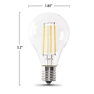 Feit Electric BPA1575N/827/FIL/2 75W EQ DM LED E17 Base Light Bulb, 2 Bulbs