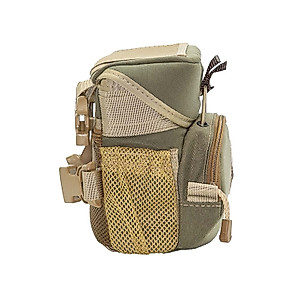 Alaska Guide Creations Hybrid Binocular Pack | Compact Utility Bag with Mesh Side Pockets | Binocular Harness for Comfort and Quick Access (Mossy Oak Break-Up Country)