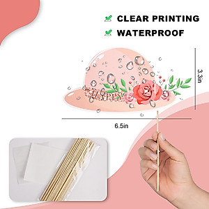 33PCS Bridal Shower Photo Booth Props,Pink Bachelorette Photo Props for Bachelorette Party Decorations