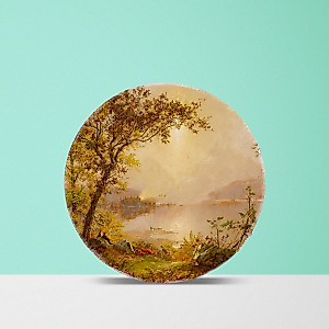 Transon 12inch Artist Round Canvas Primed Stretched Canvas Ready for Painting Pack of 2