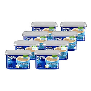 Maxwell House International Sugar-Free French Vanilla Decaffeinated Instant Coffee,4 Ounce (Pack of 8)