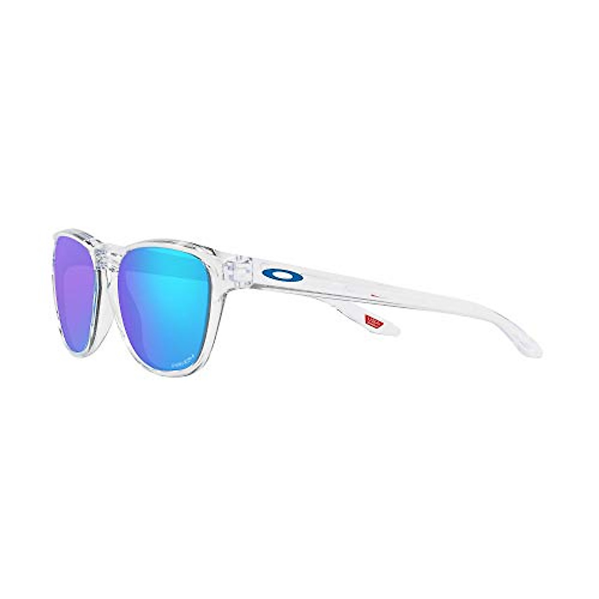Oakley Men's Oo9479 Manorburn Square Sunglasses, Polished Clear/Prizm Sapphire, 56 mm