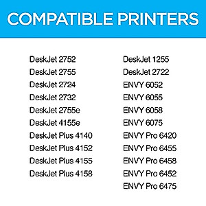 LD Products Remanufactured Ink Cartridge Replacements for HP 67XL High Yield (1 Black, 1 Color, 2-Pack) for use in DeskJet: 1255, 2722, 2724, 2732, 2752, 2755, 2755e, 4155e, 4140, 4152, 4155, 4158