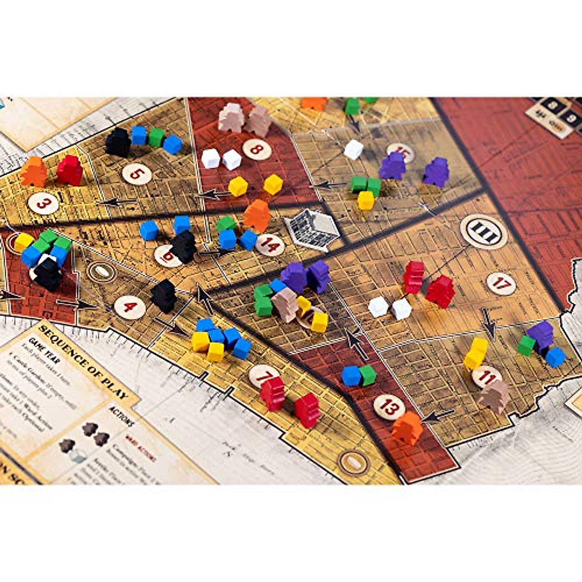 Tammany Hall Board Game - Immersive Political Strategy Game Set in Historic New York City, Family Game for Kids and Adults, Ages 12+, 3-5 Players, 60-90 Minute Playtime, Made by Pandasaurus Games