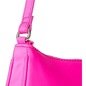 The Drop Women's Melanie Small Shoulder Bag, Hot Pink Nylon, One Size
