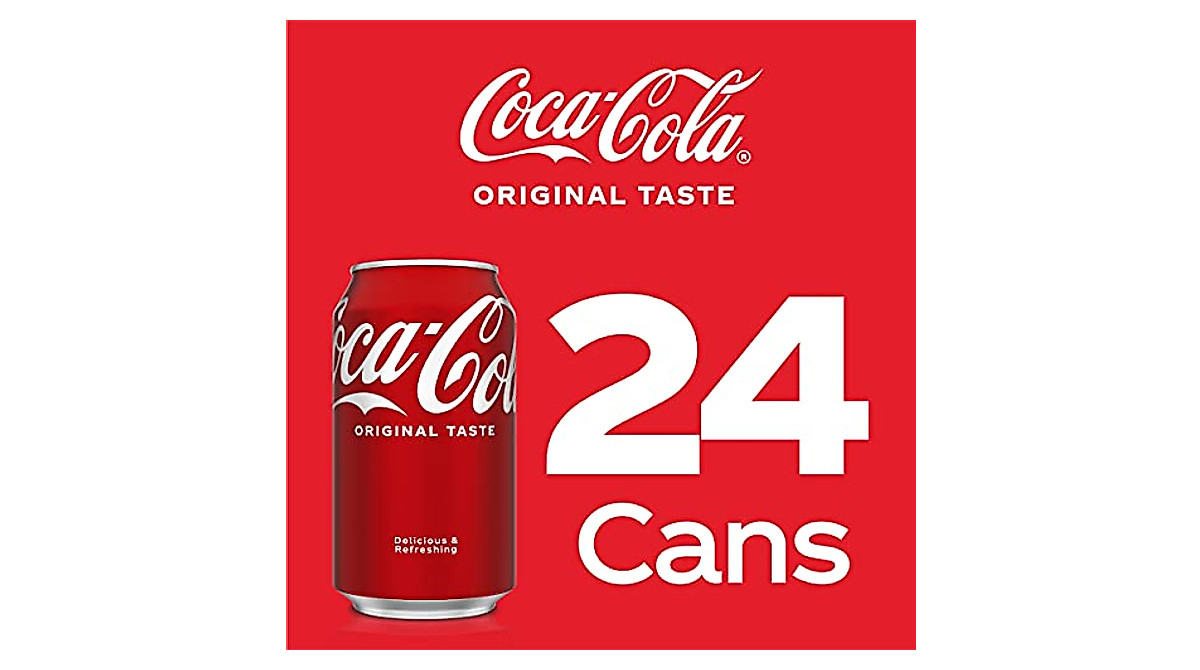 Coca Cola Original 12oz Cans 24 Pack - Refreshing Classic Soda