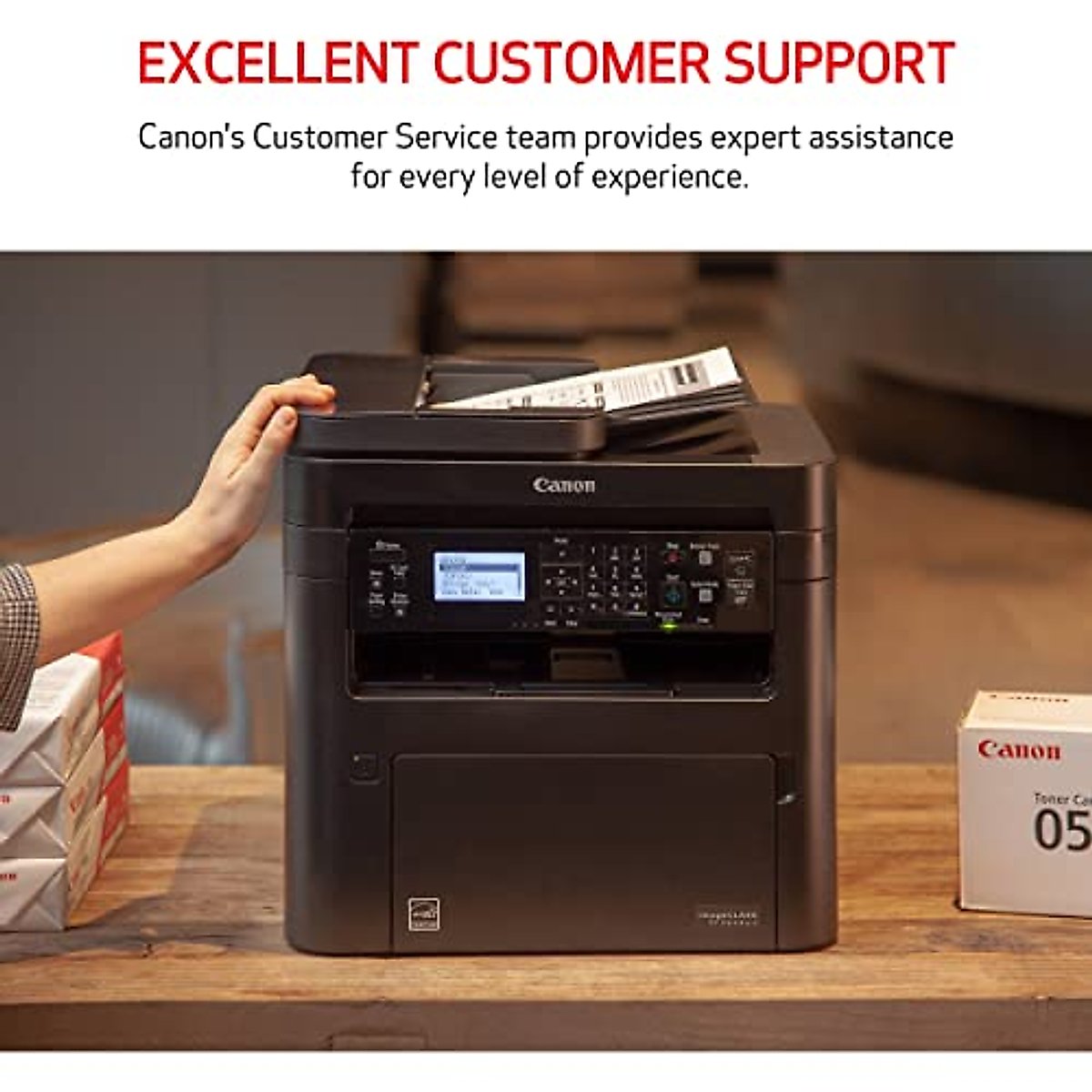 Canon imageCLASS MF264dw II All-in-One Wireless Monochrome Laser Printer, Black - Print Scan Copy - 5-Line LCD, 30 ppm, 600 x 600 dpi, 512MB Memory, Auto 2-Sided Printing, 35-Sheet ADF, Ethernet