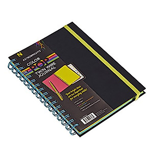 Astrobrights Twin Wire Journal, 6.5” x 8.5”, Multi-Color Ruled Pages, 180 Pages(99728)