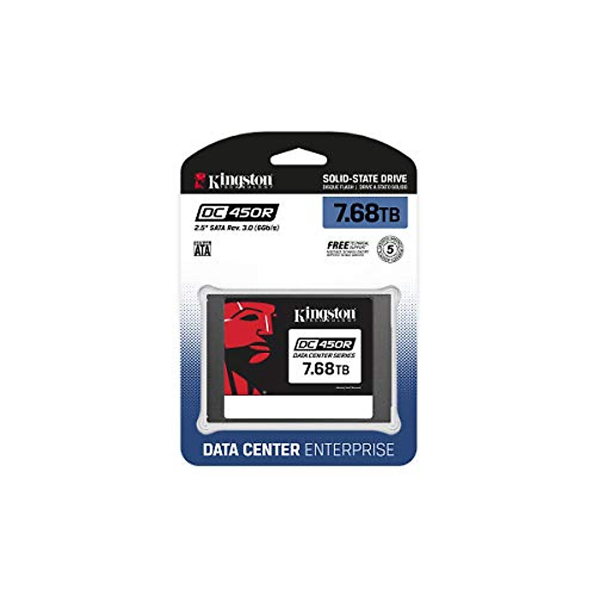 Kingston DC450R 7.68 TB Solid State Drive - 2.5" Internal - SATA (SATA/600) - Read Intensive